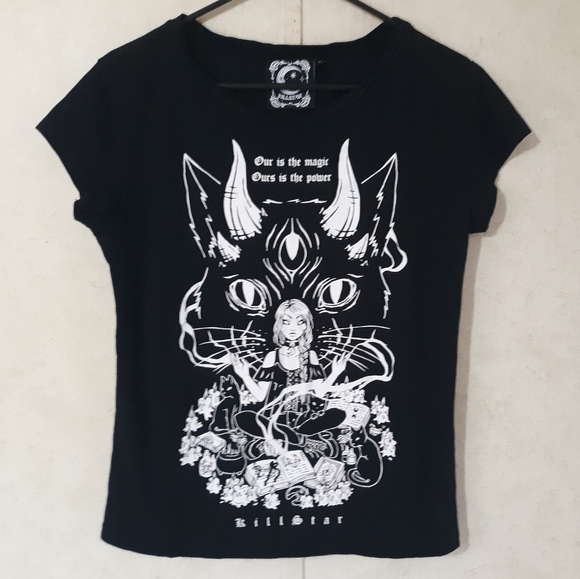 Killstar | Tops | Killstar Cat Lord Tshirt | Poshmark